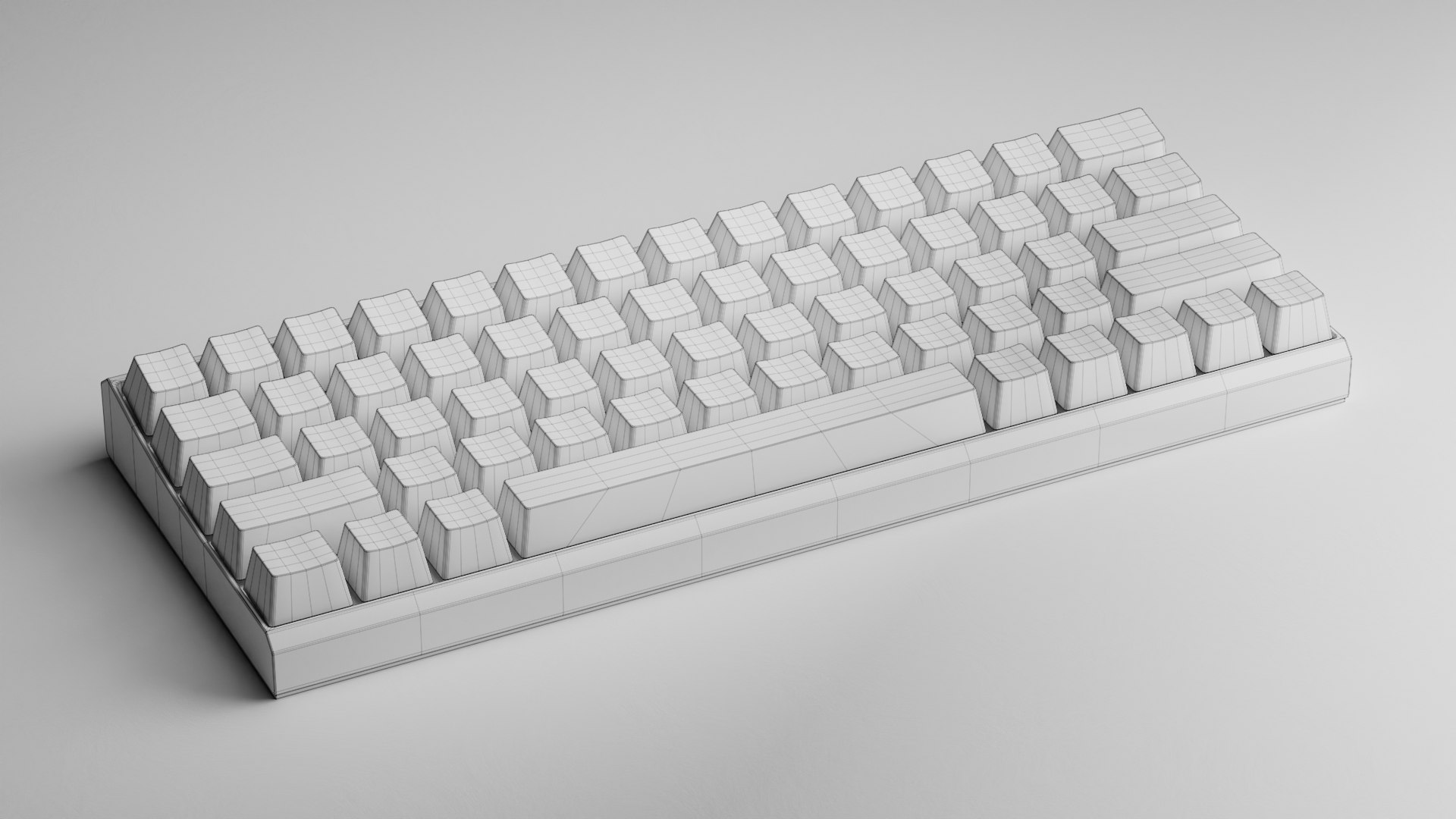 3D Wireless Mechanical Keyboard Blender - TurboSquid 2111200