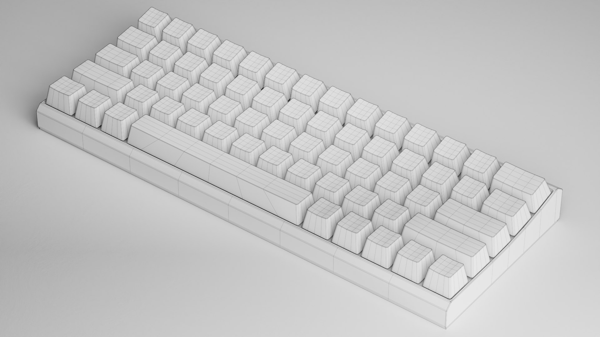 3D Wireless Mechanical Keyboard Blender - TurboSquid 2111200
