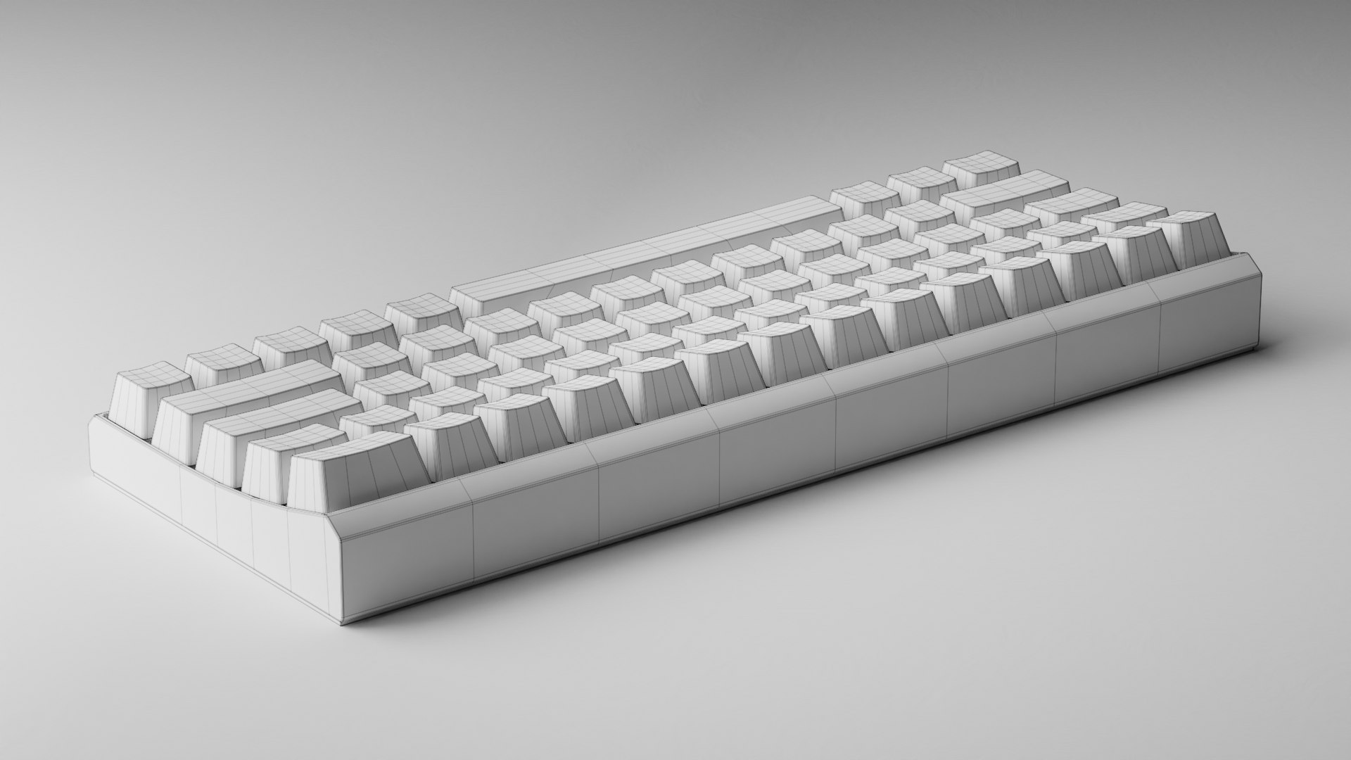 3D Wireless Mechanical Keyboard Blender - TurboSquid 2111200