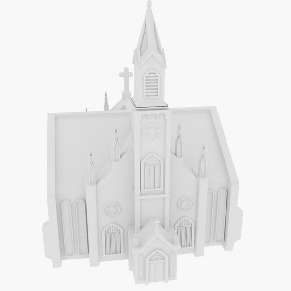 3D model Church - TurboSquid 1968643