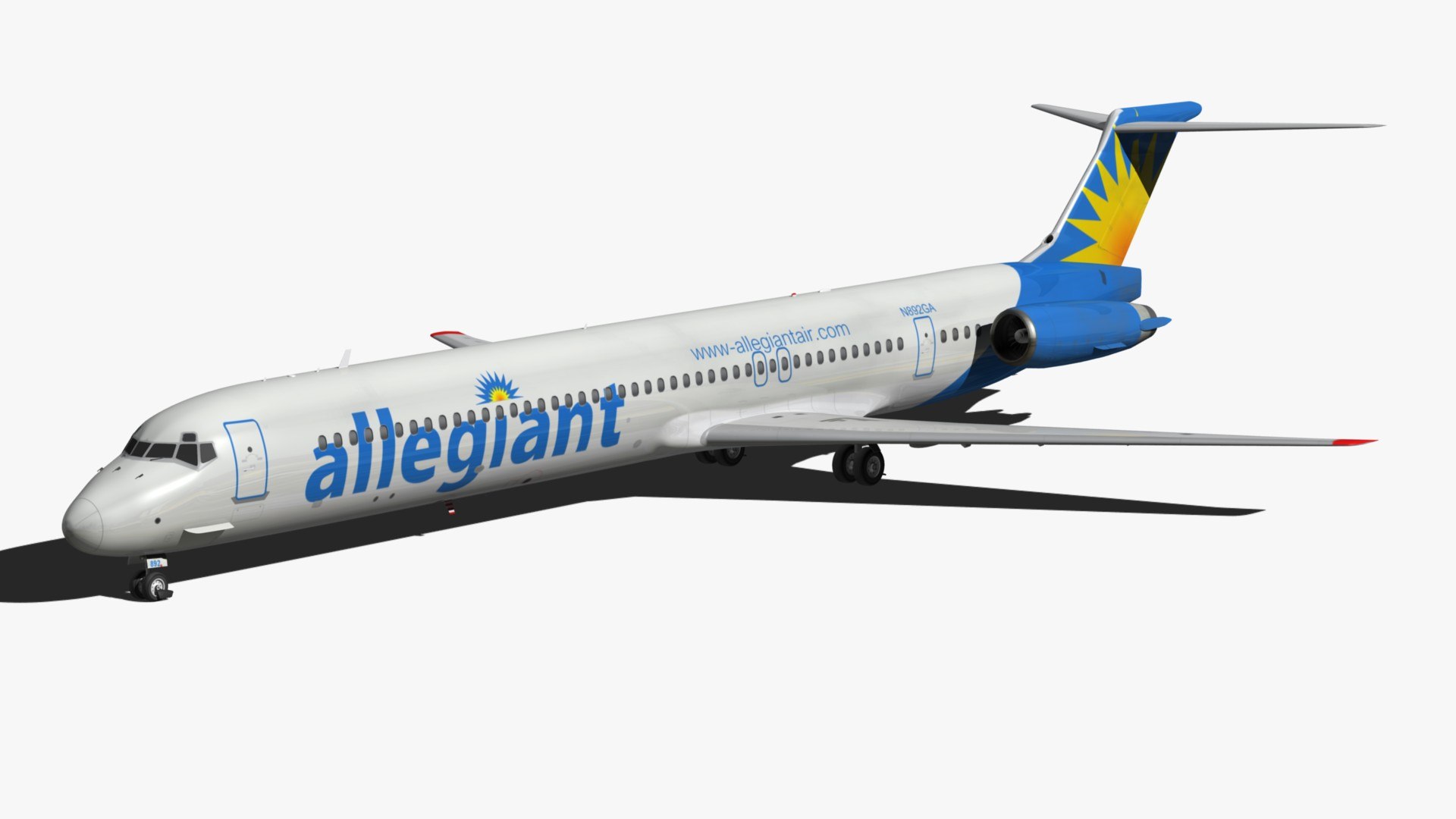 3d Model Mcdonnell Douglas Allegiant Air