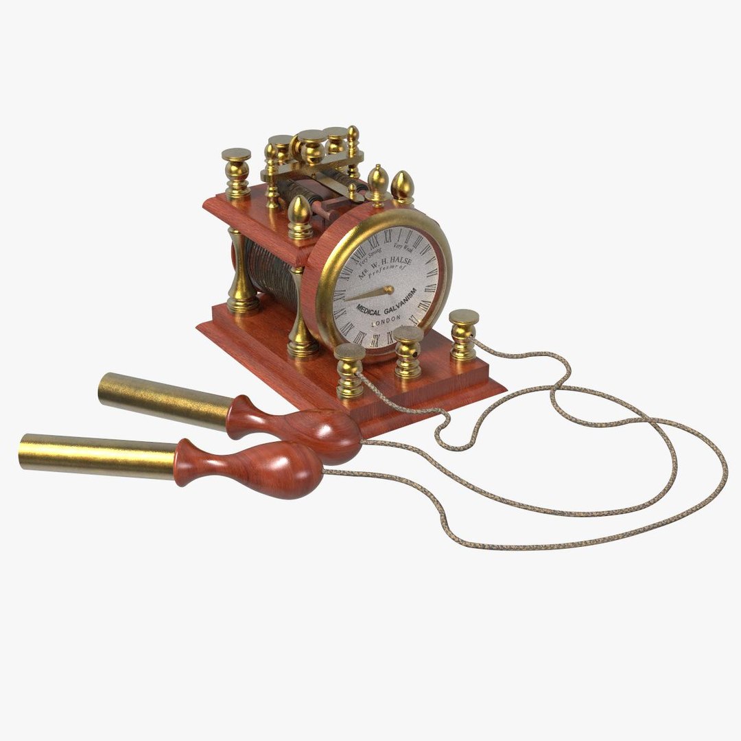 3D antique medical electrical shock - TurboSquid 1233036