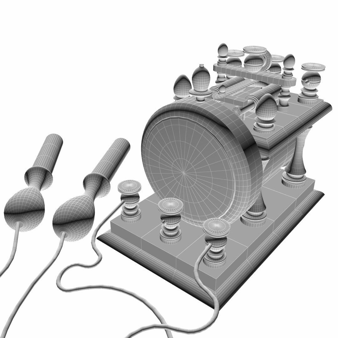 3D antique medical electrical shock - TurboSquid 1233036