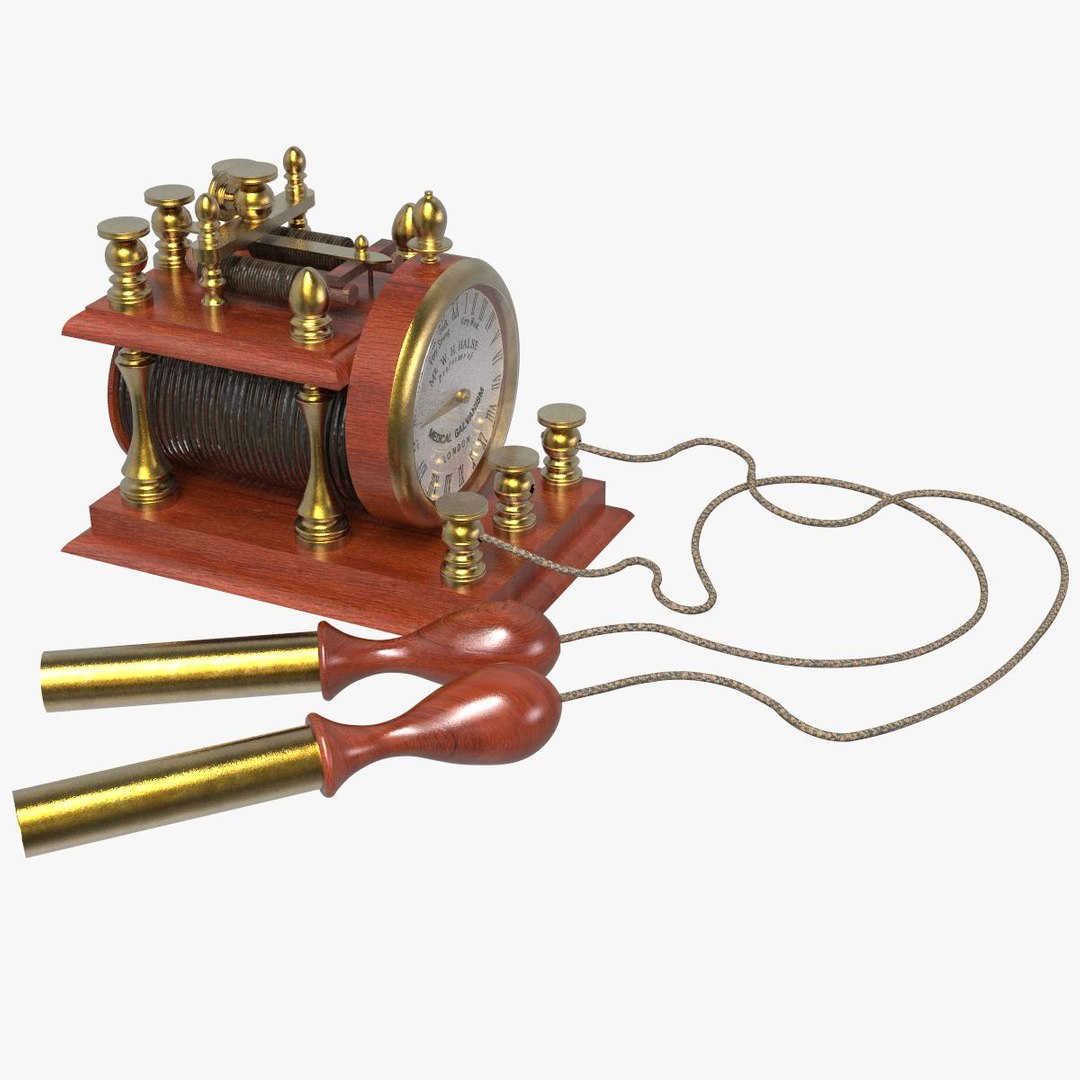 3D antique medical electrical shock - TurboSquid 1233036
