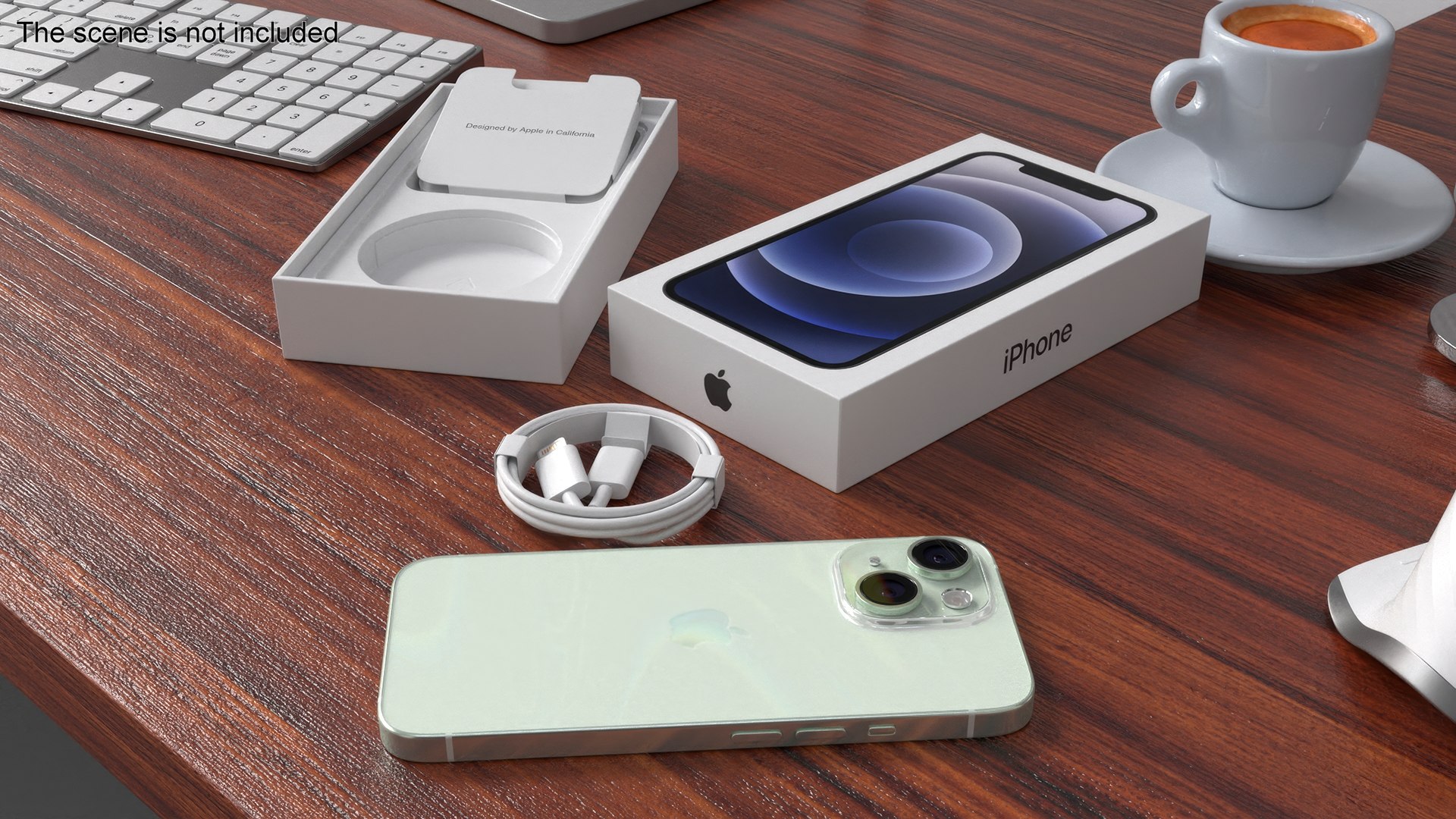 IPhone 15 Green Unpacked 3D - TurboSquid 2261381