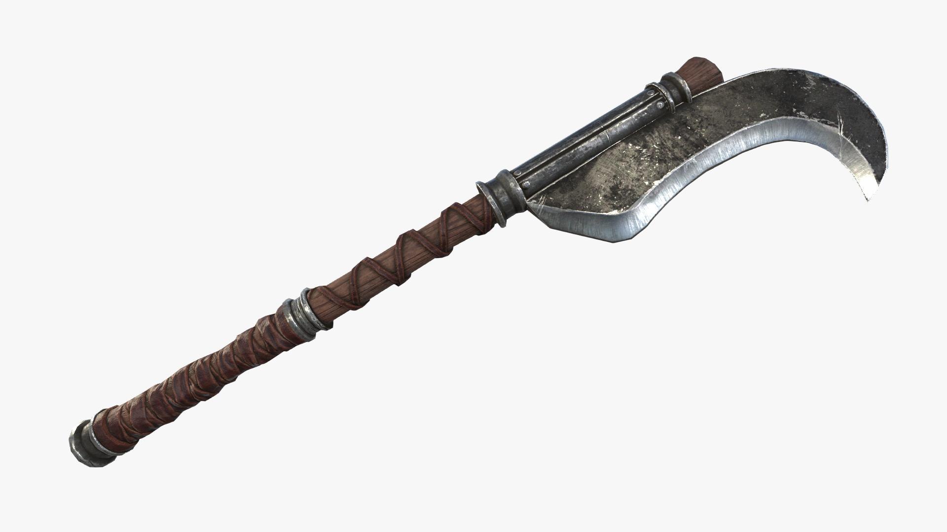 Fantasy Axe RPG Hooked Axe Brush Bush Hook Ditch Bank Blade Axe Broad ...