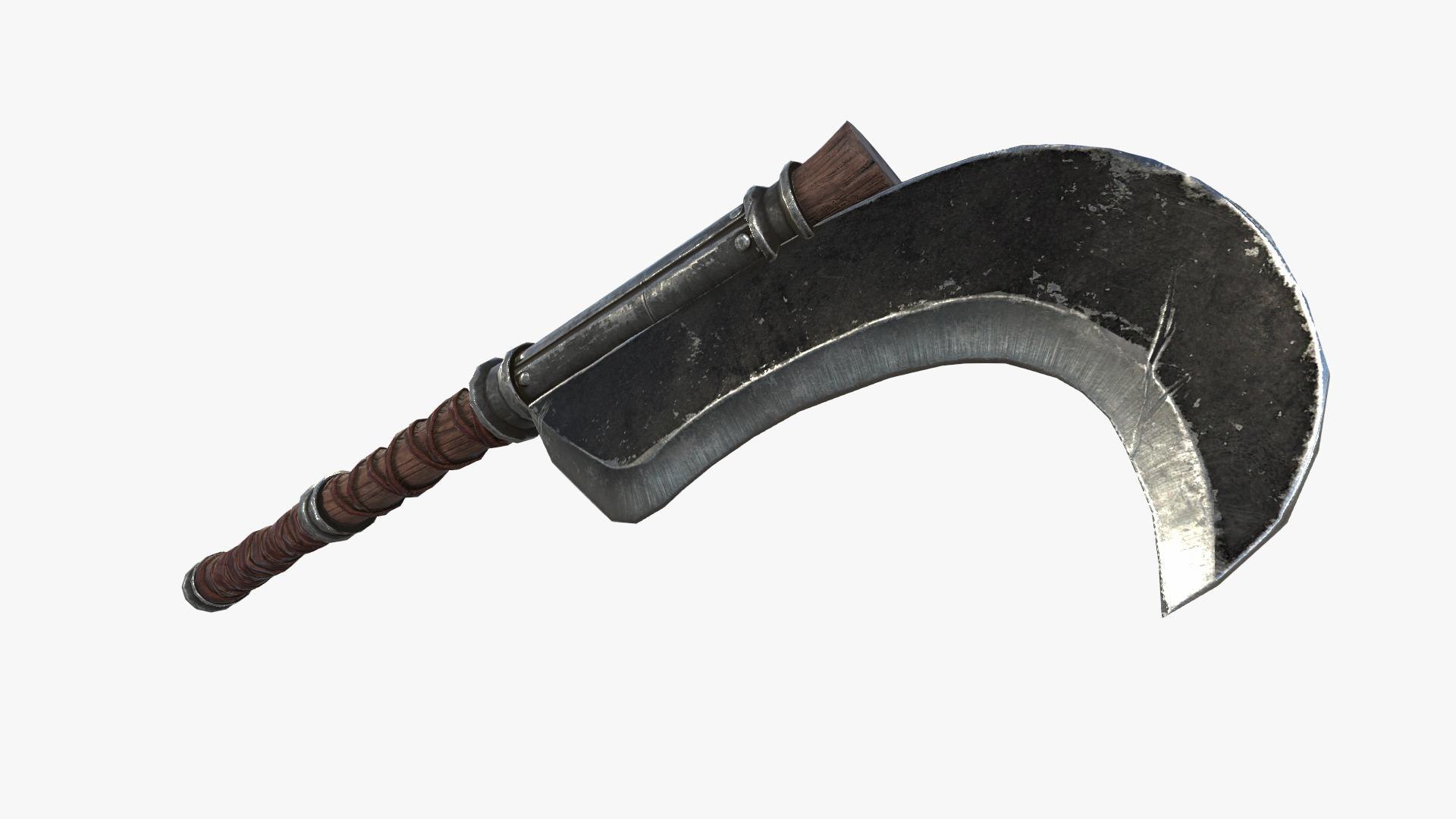 Fantasy Axe RPG Hooked Axe Brush Bush Hook Ditch Bank Blade Axe Broad ...