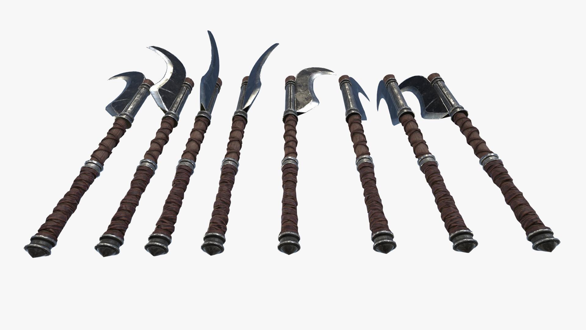 Fantasy Axe RPG Hooked Axe Brush Bush Hook Ditch Bank Blade Axe Broad ...