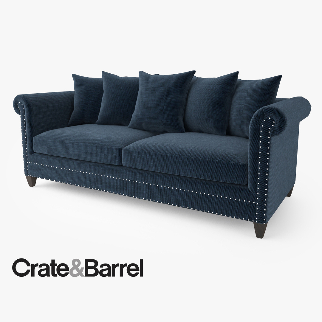 crate barrel durham sofa 3d max