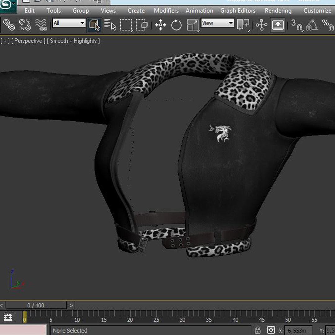 3d Model Aviator Jacket