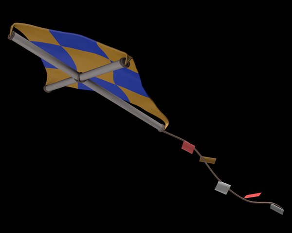 Cartoon goldfish kite Low-poly 3D model 3D model - TurboSquid 1959324