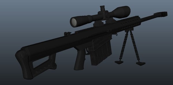 3d model m82 sniper rifle