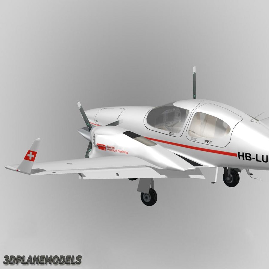 Diamond Da42 Twin Star 3d Model