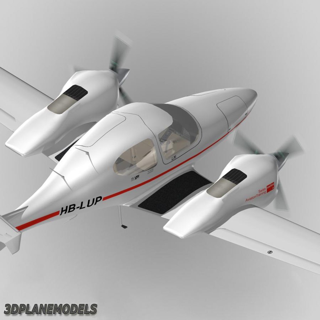 Diamond Da42 Twin Star 3d Model