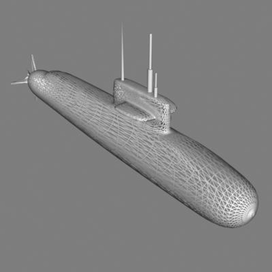 3d model of submarine