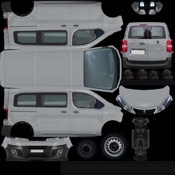 2016 peugeot expert 3D - TurboSquid 1322399