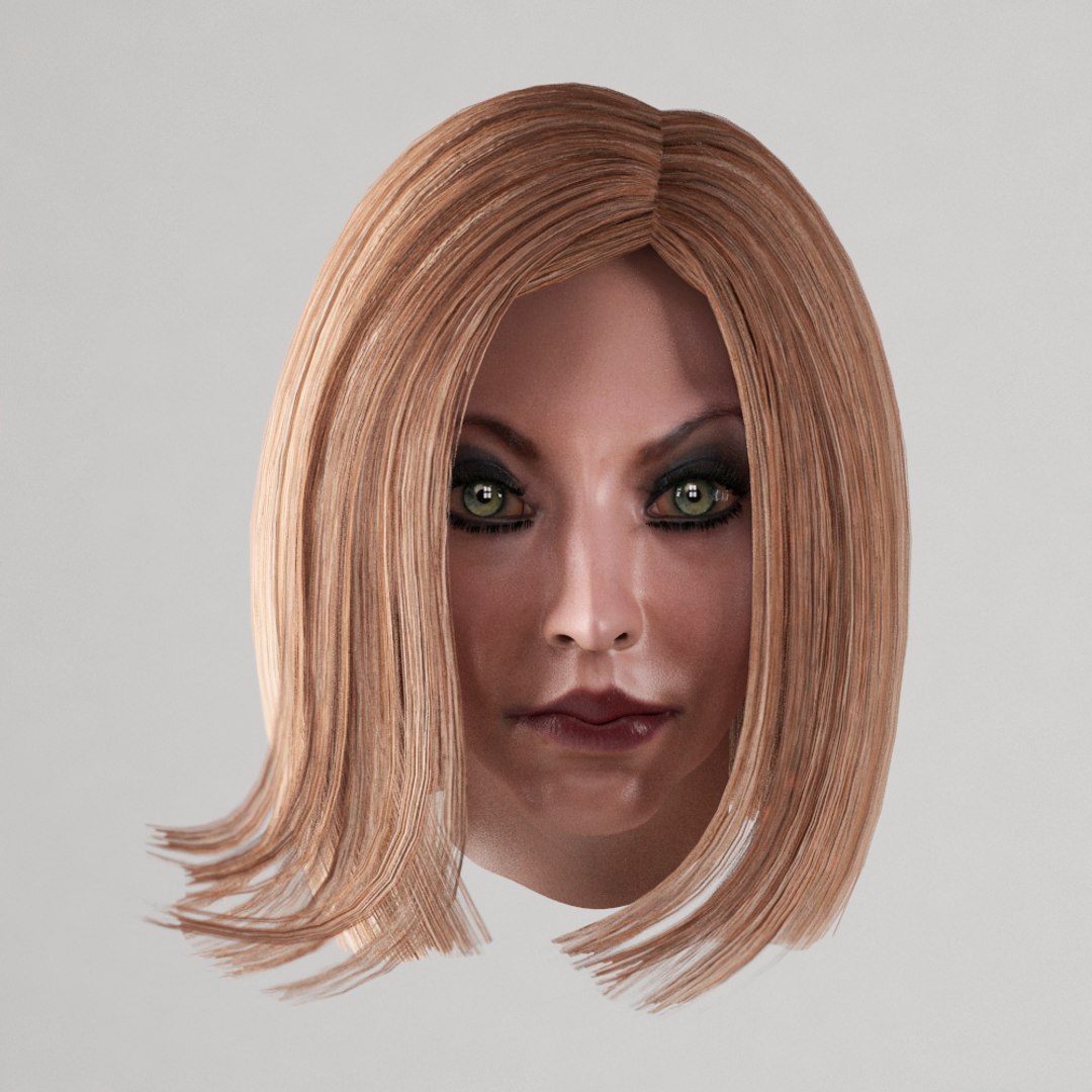 3D Female Hair Model - TurboSquid 1397032