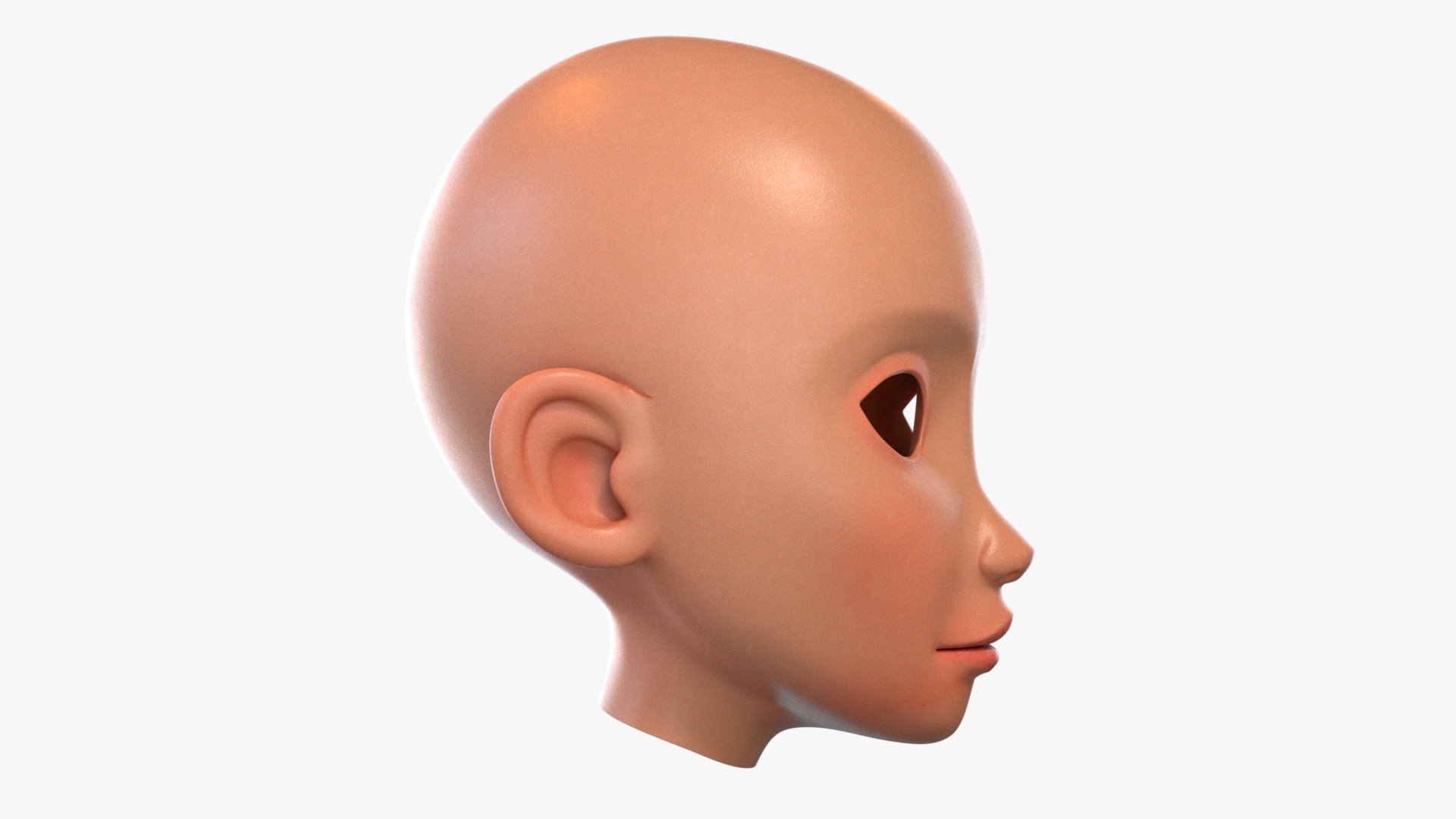 Cartoon Head 3D Model - TurboSquid 1958026