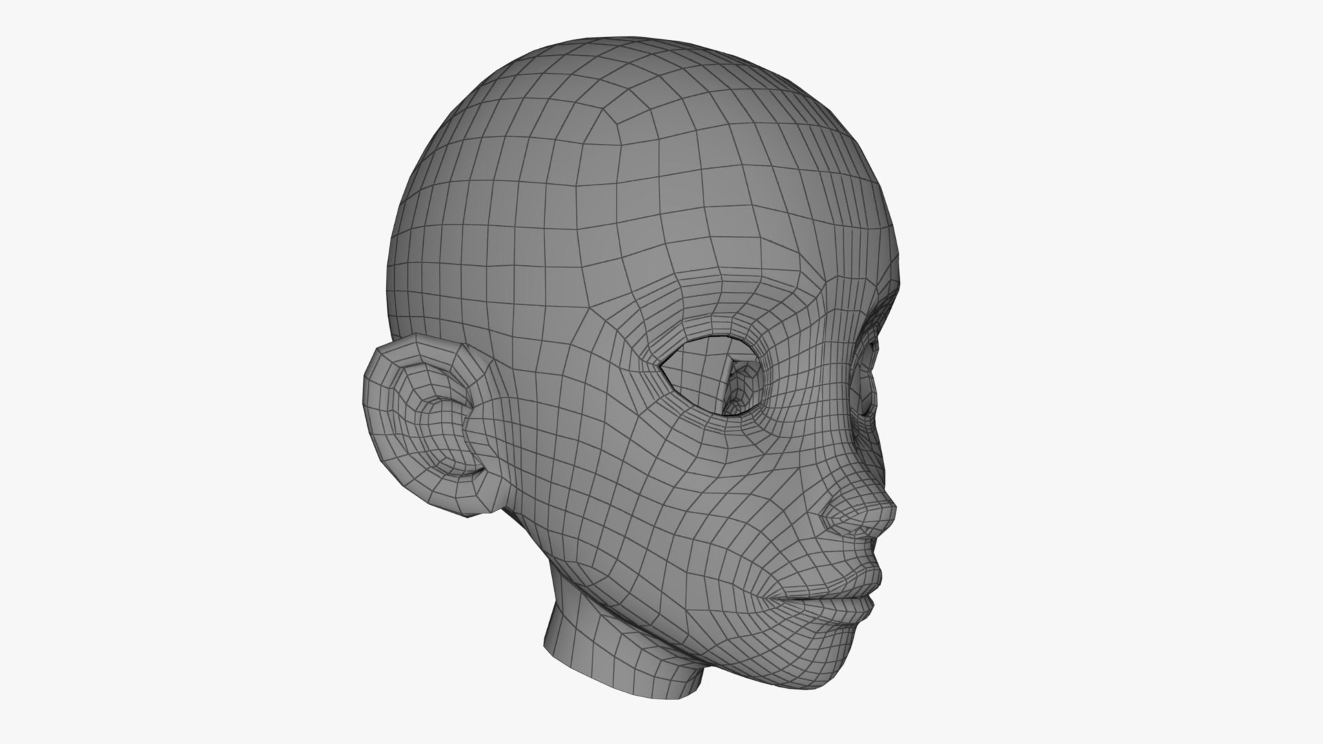 Cartoon Head 3D Model - TurboSquid 1958026