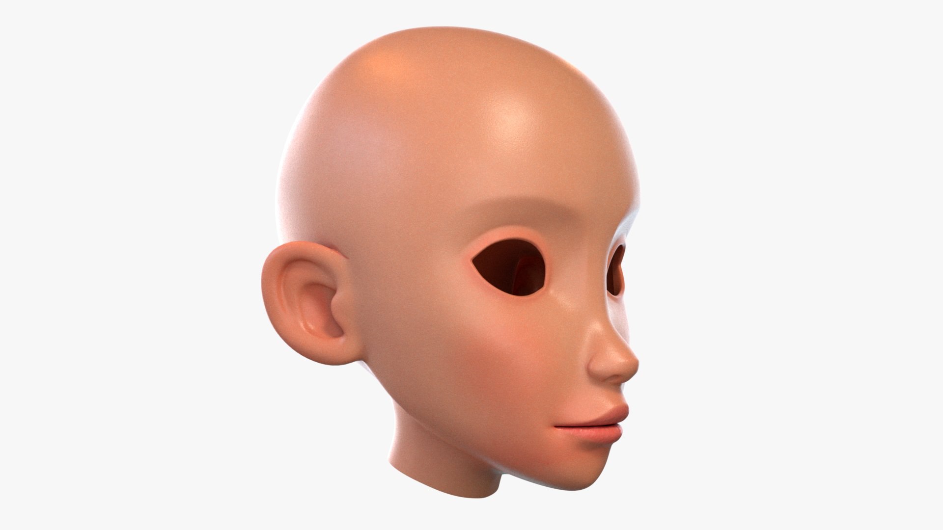 Cartoon Head 3D Model - TurboSquid 1958026