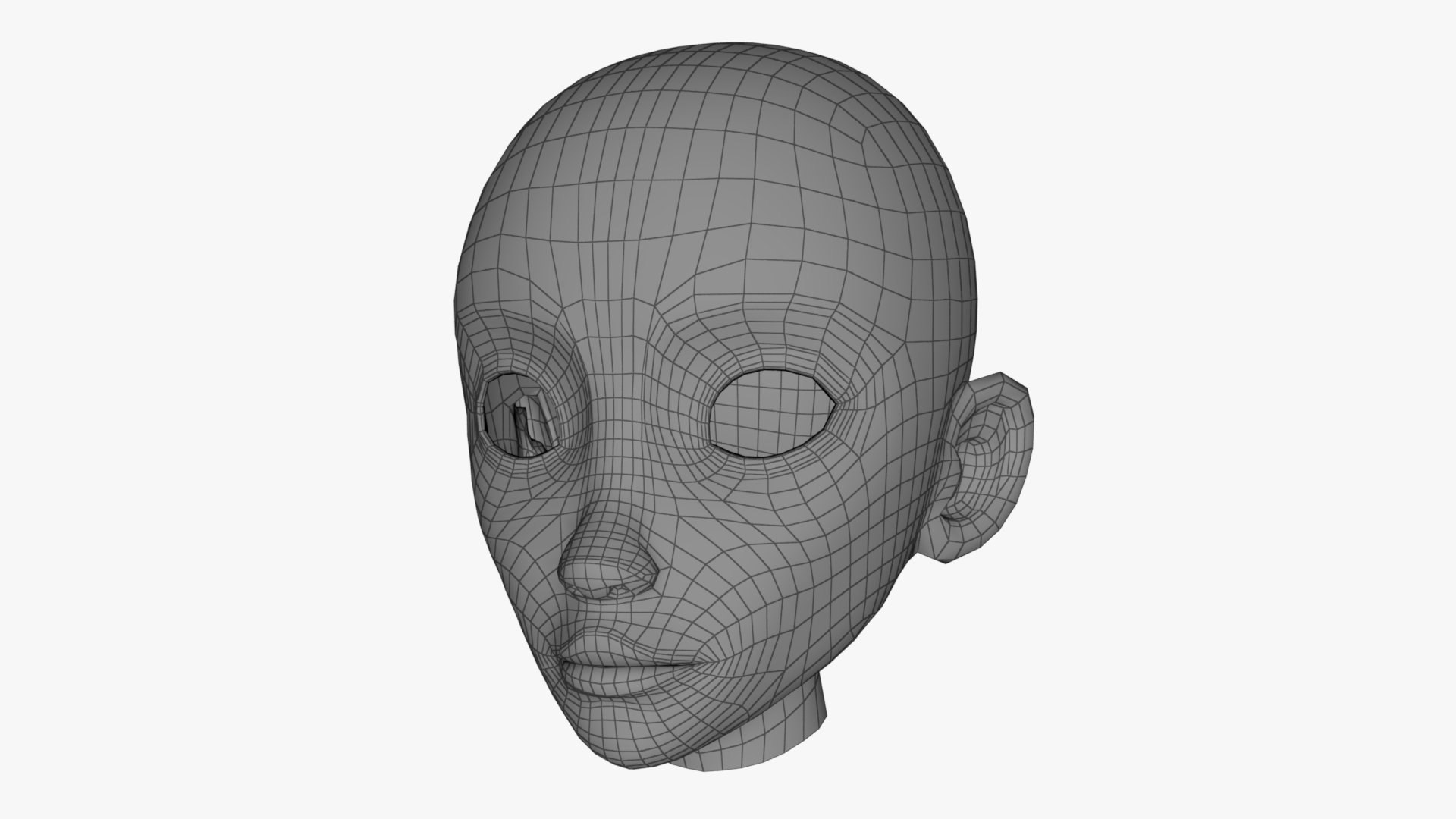 Cartoon Head 3D Model - TurboSquid 1958026