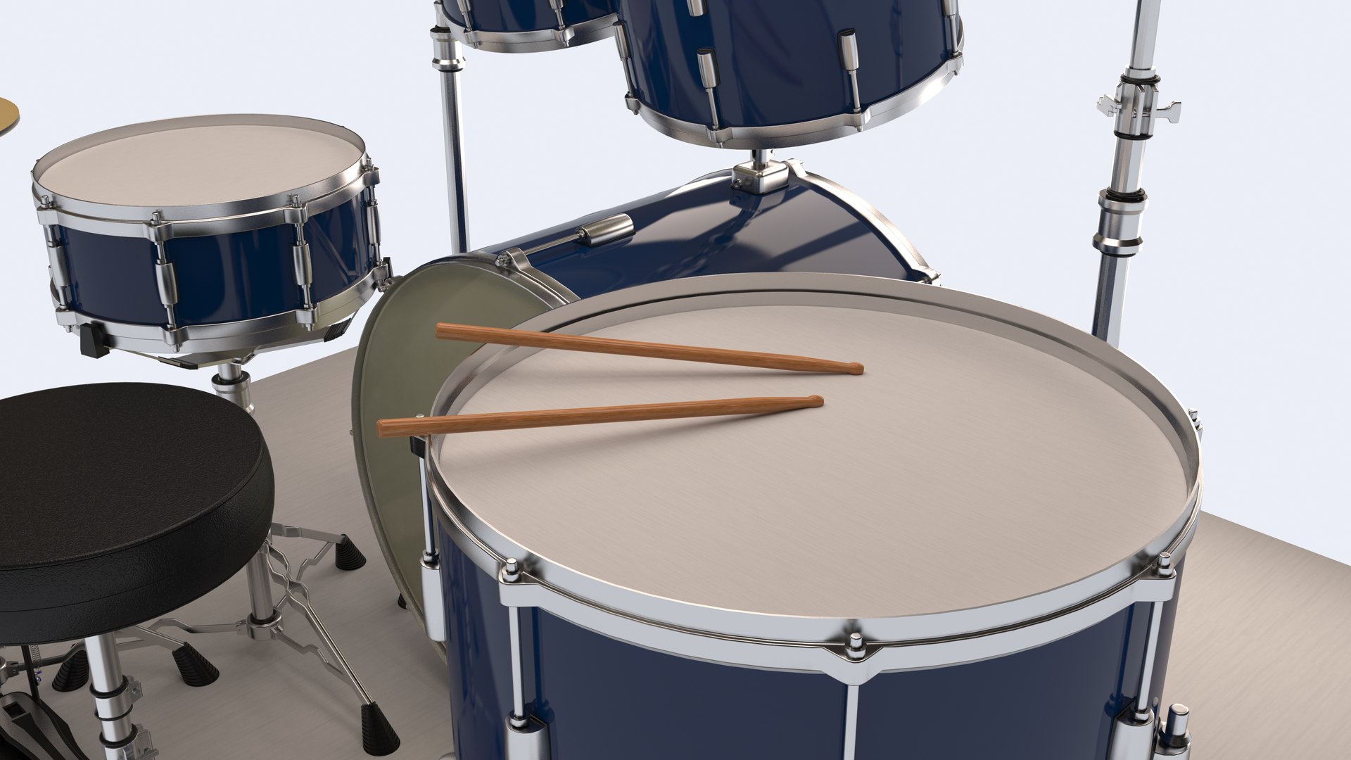 3D Drum Set model - TurboSquid 1838928