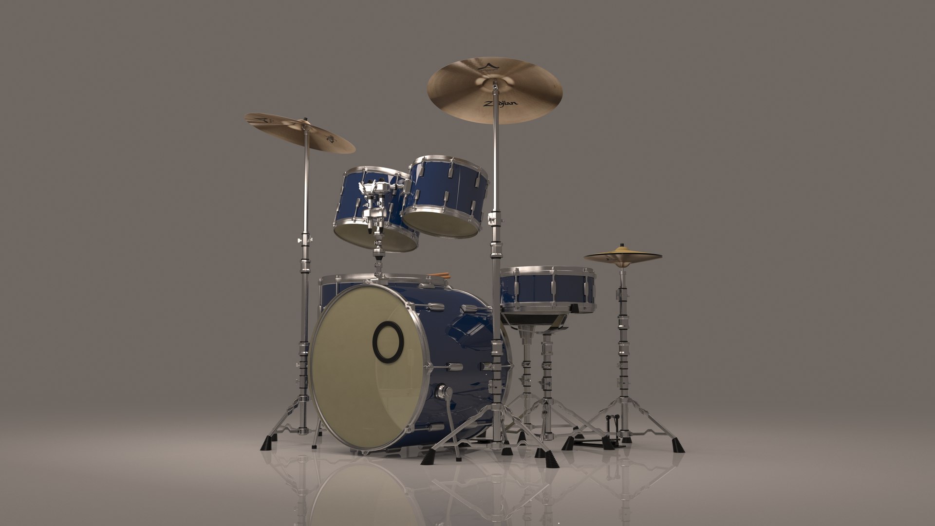 3D Drum Set model - TurboSquid 1838928