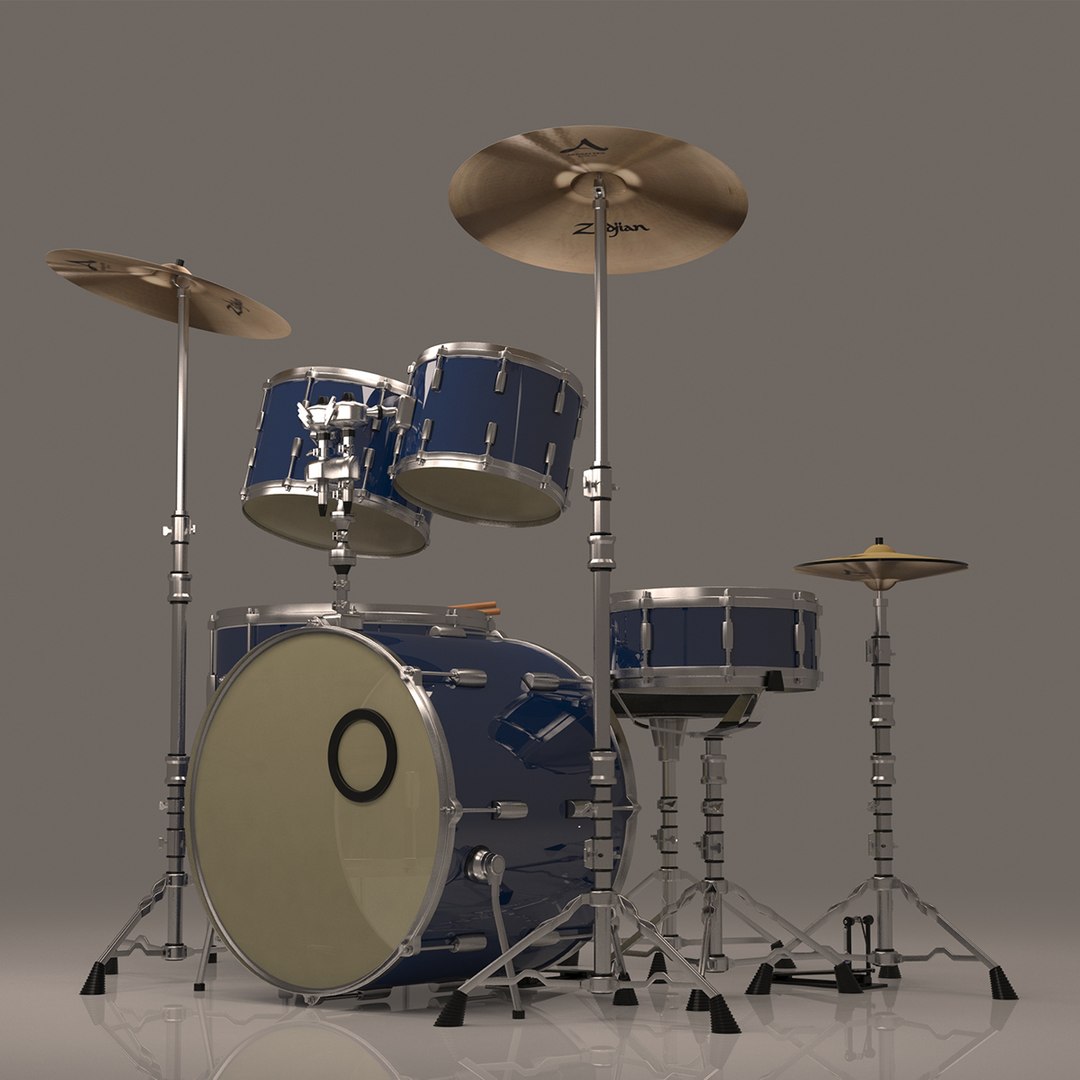 3D Drum Set model - TurboSquid 1838928