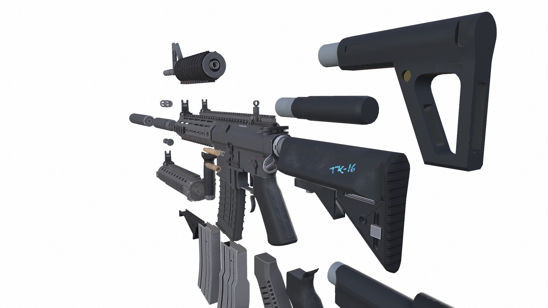 Modular Kit M4 3D Model - TurboSquid 2429846