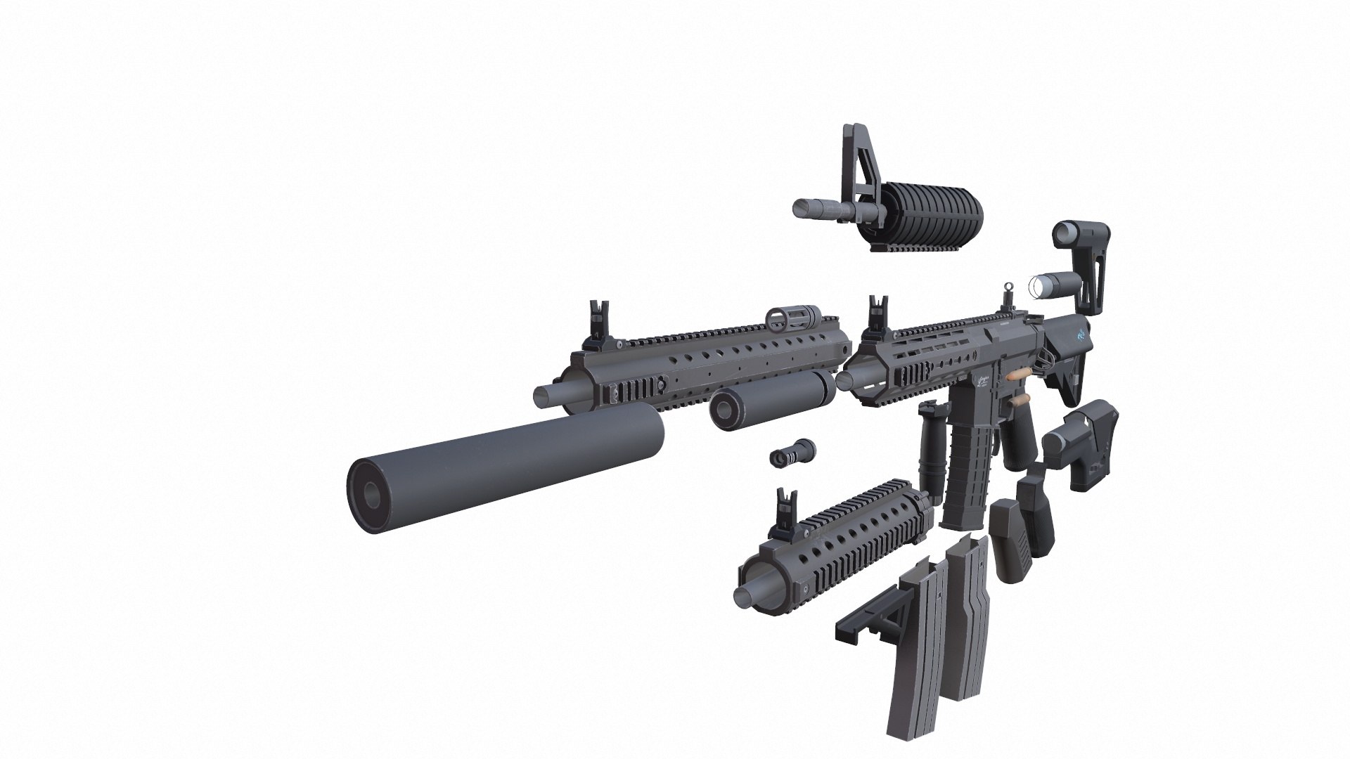 Modular Kit M4 3D Model - TurboSquid 2429846