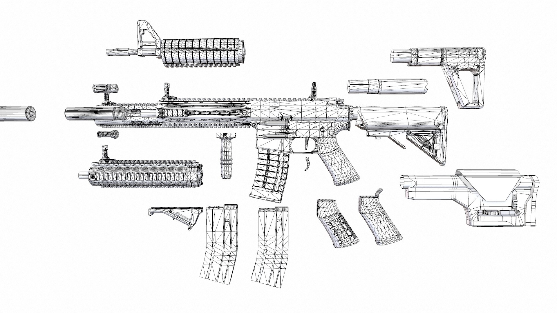 Modular Kit M4 3D Model - TurboSquid 2429846