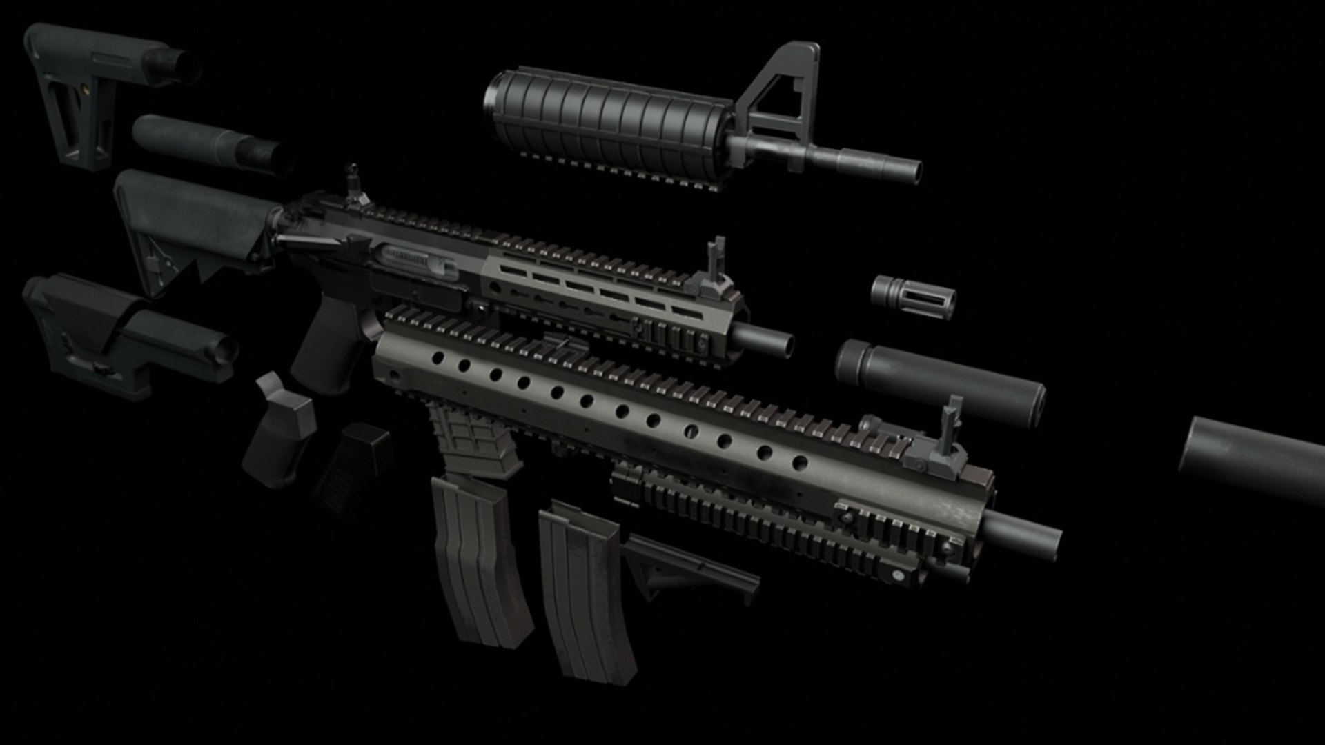 Modular Kit M4 3D Model - TurboSquid 2429846