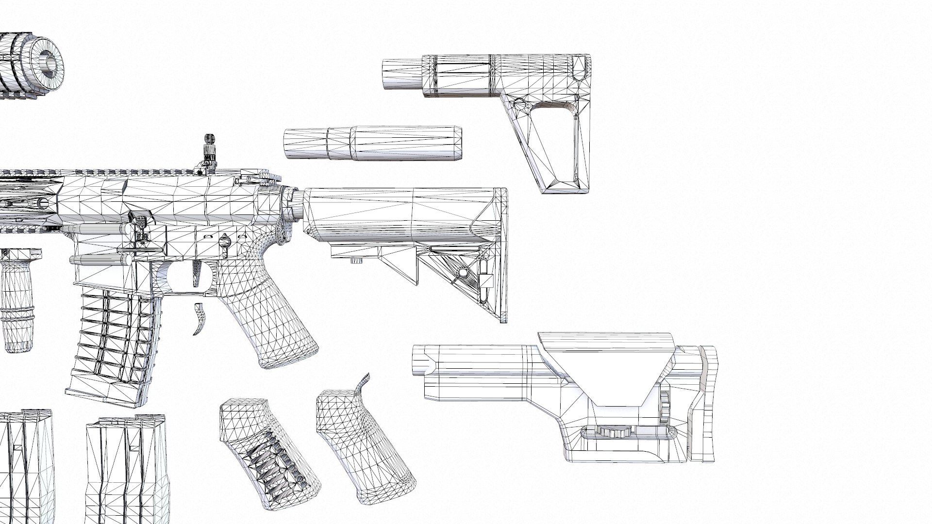 Modular Kit M4 3D Model - TurboSquid 2429846