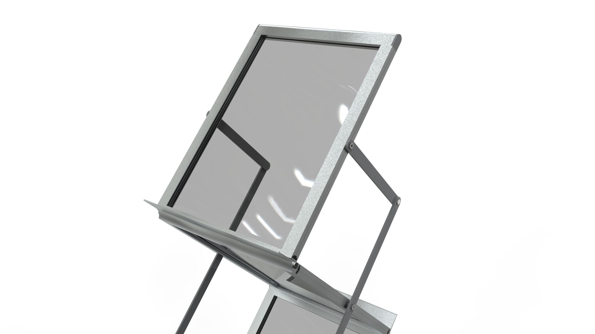 Zig Zag Acrylic Brochure Stand 3D Model - TurboSquid 2535356