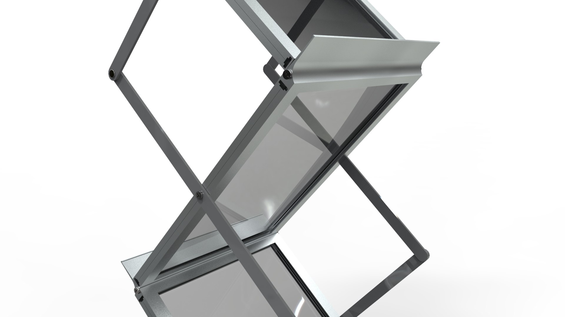 Zig Zag Acrylic Brochure Stand 3D Model - TurboSquid 2535356