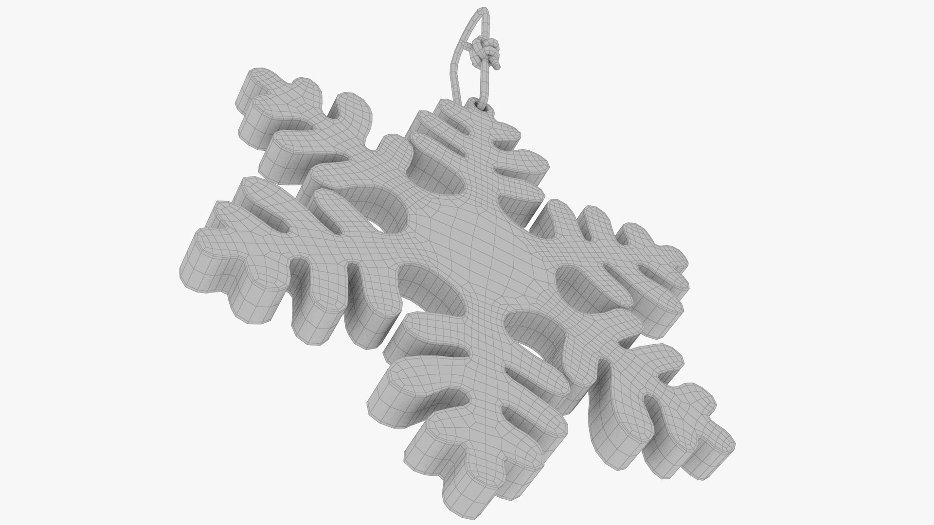 3D Snowflake Christmas Tree Toy V1 - TurboSquid 1999137
