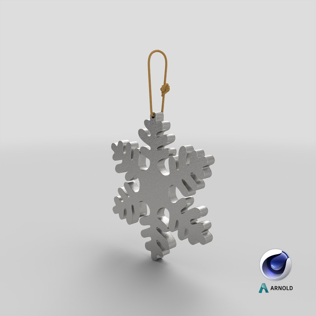 3D Snowflake Christmas Tree Toy V1 - TurboSquid 1999137