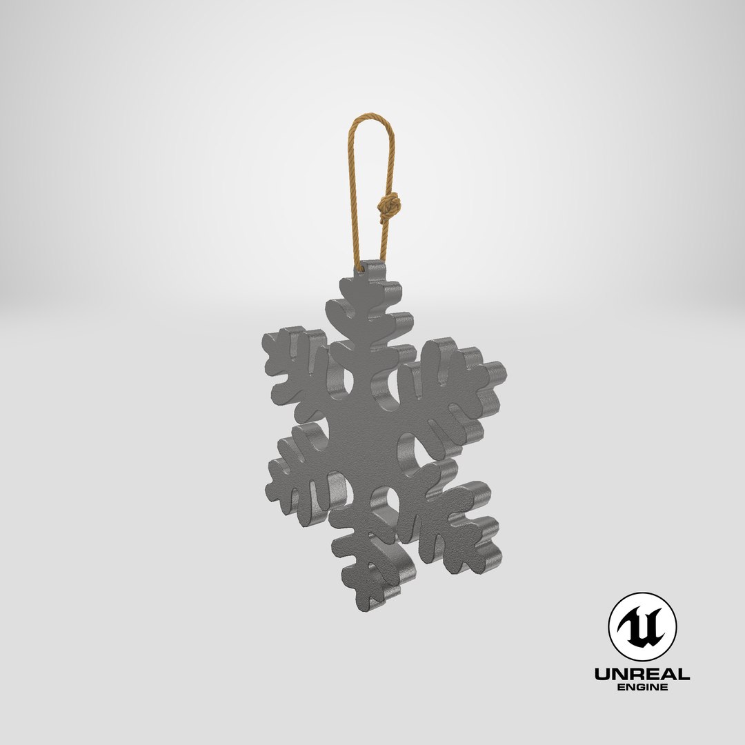 3D Snowflake Christmas Tree Toy V1 - TurboSquid 1999137