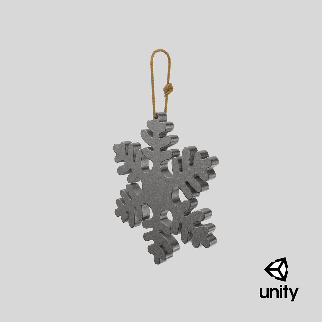 3D Snowflake Christmas Tree Toy V1 - TurboSquid 1999137