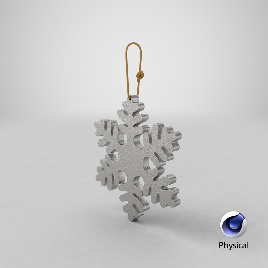 3D Snowflake Christmas Tree Toy V1 - TurboSquid 1999137