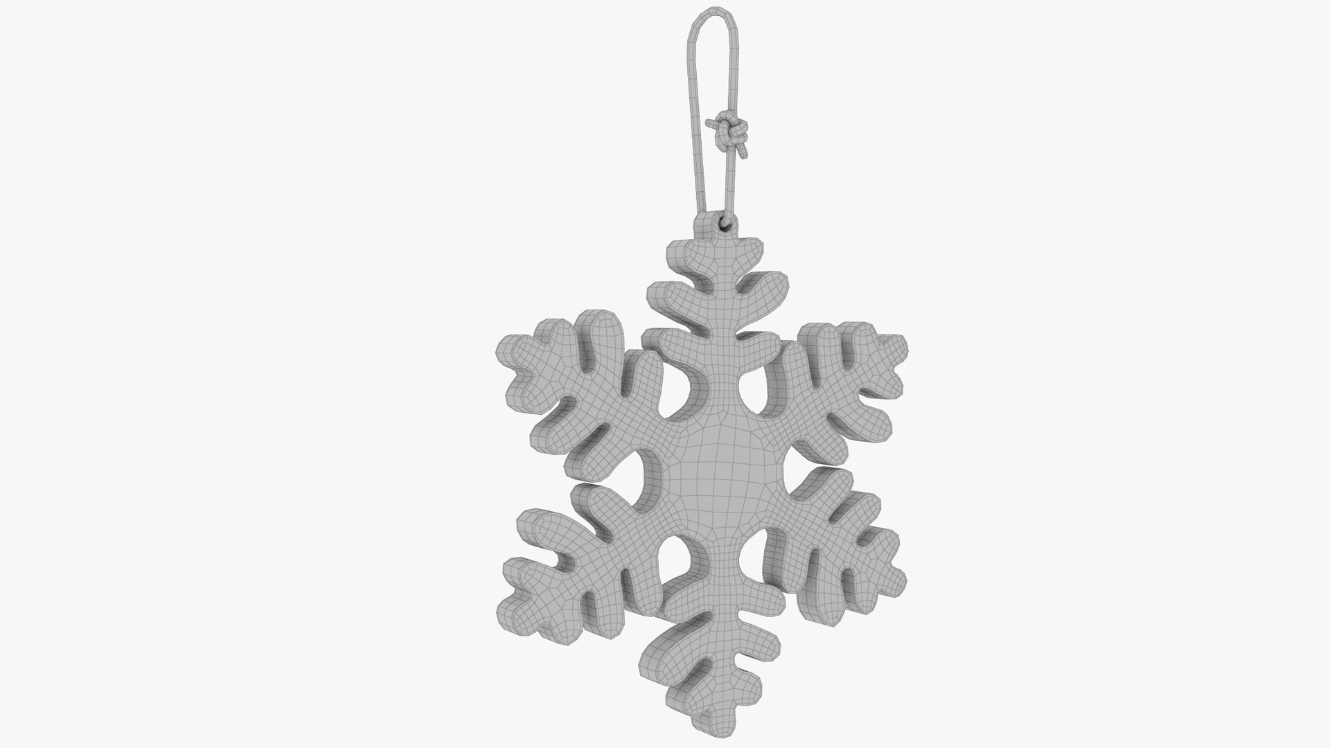 3D Snowflake Christmas Tree Toy V1 - TurboSquid 1999137
