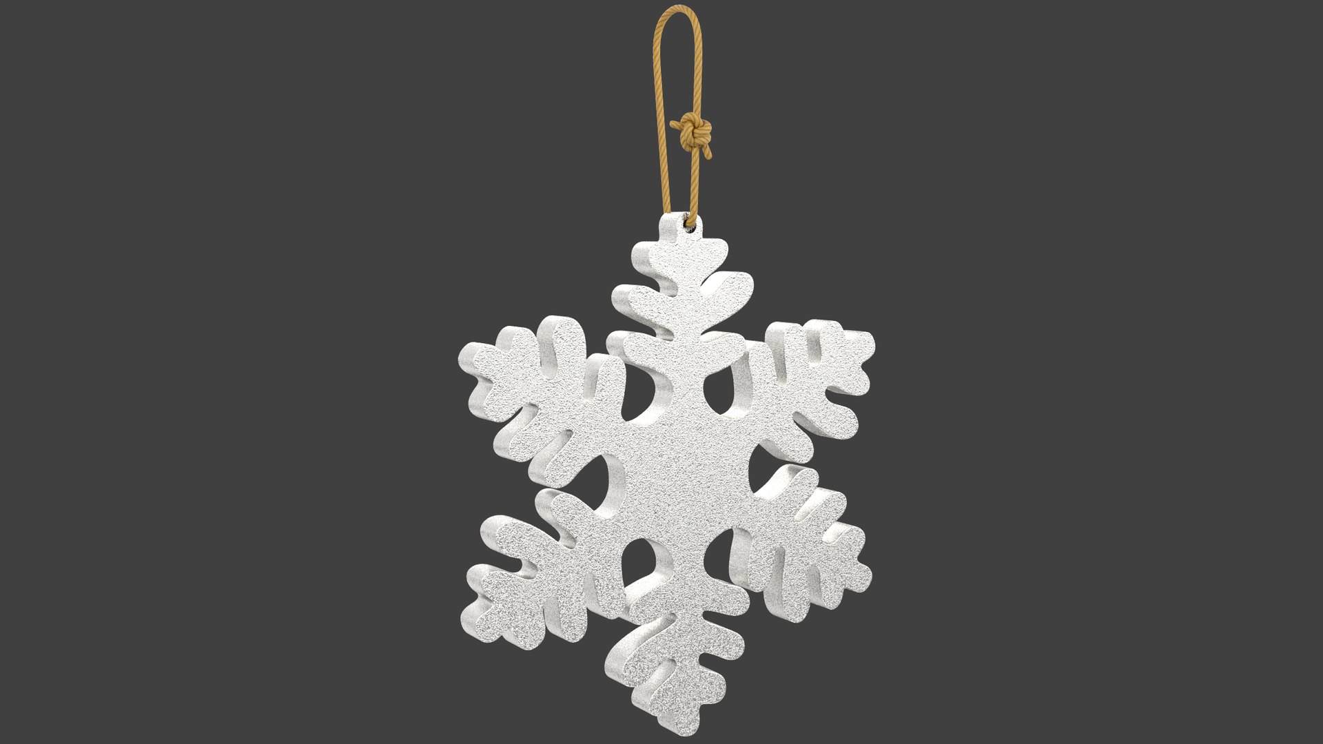 3D Snowflake Christmas Tree Toy V1 - TurboSquid 1999137