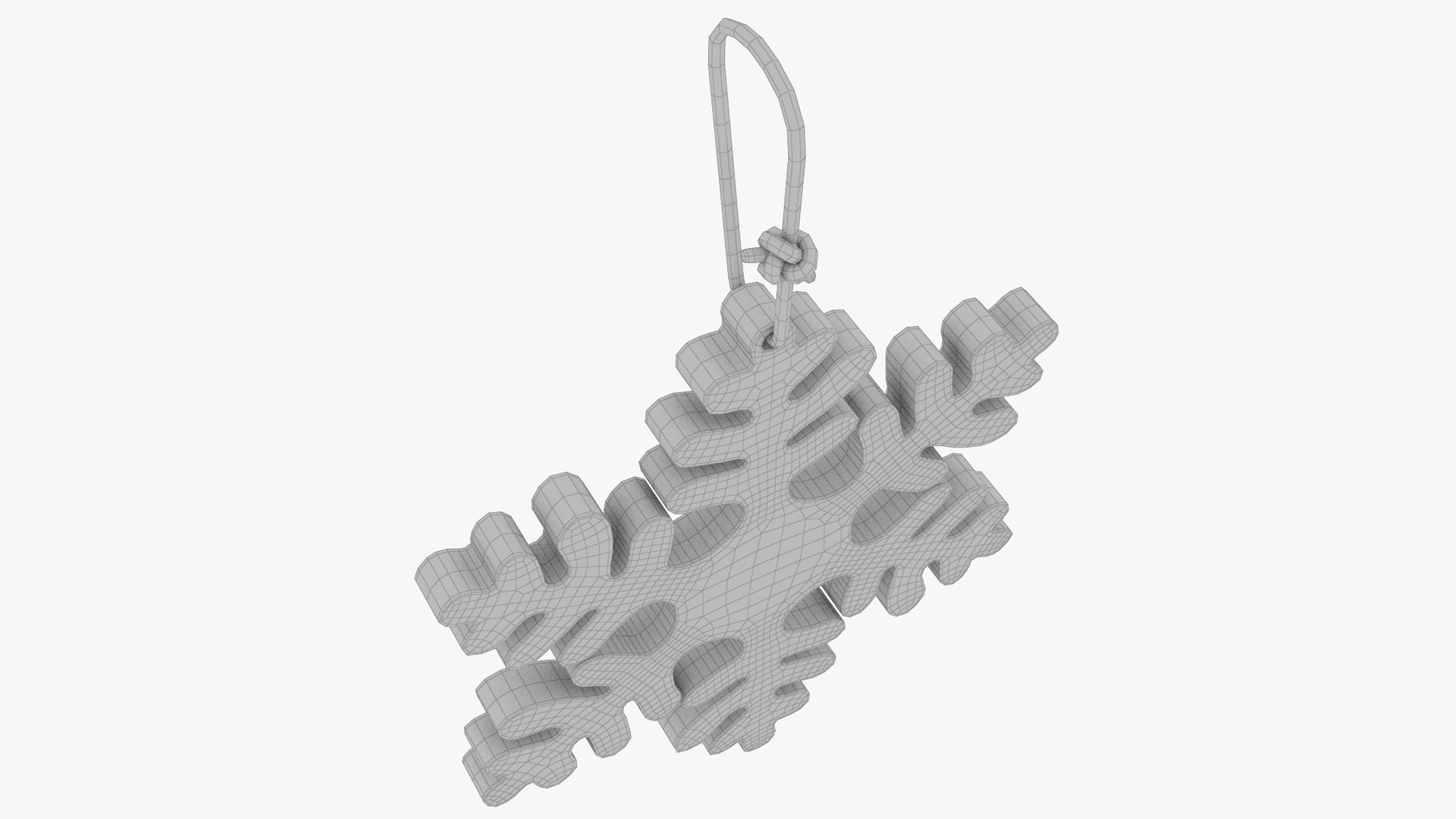 3D Snowflake Christmas Tree Toy V1 - TurboSquid 1999137