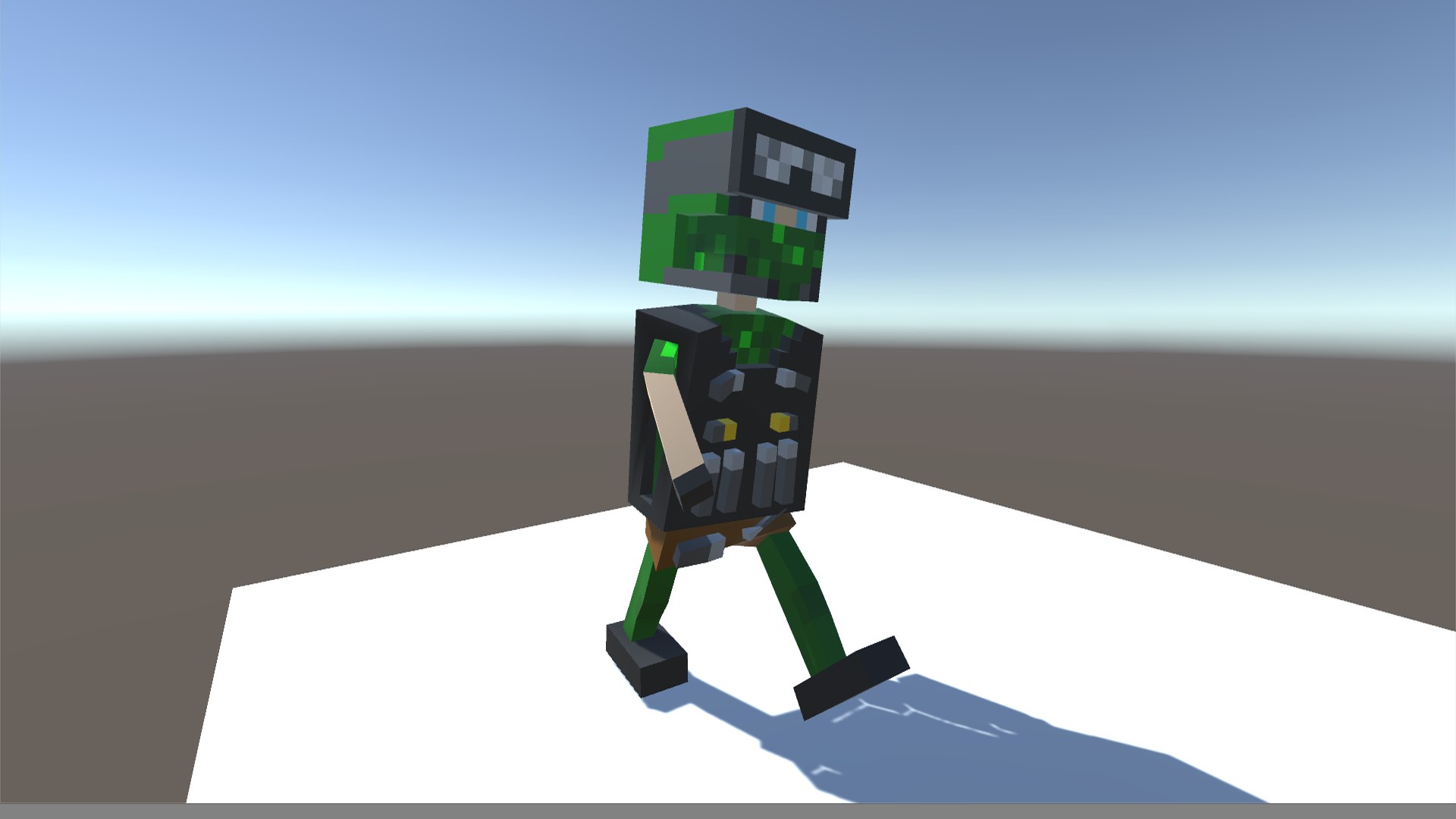 3D Model Pixelated Army Soldier Animations - TurboSquid 1254690