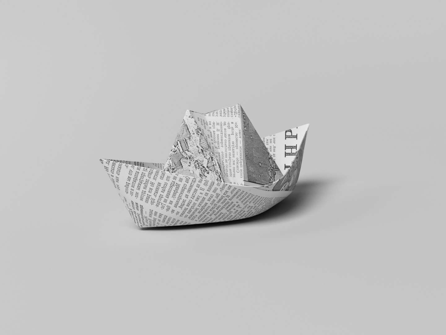 3d Paper Ship