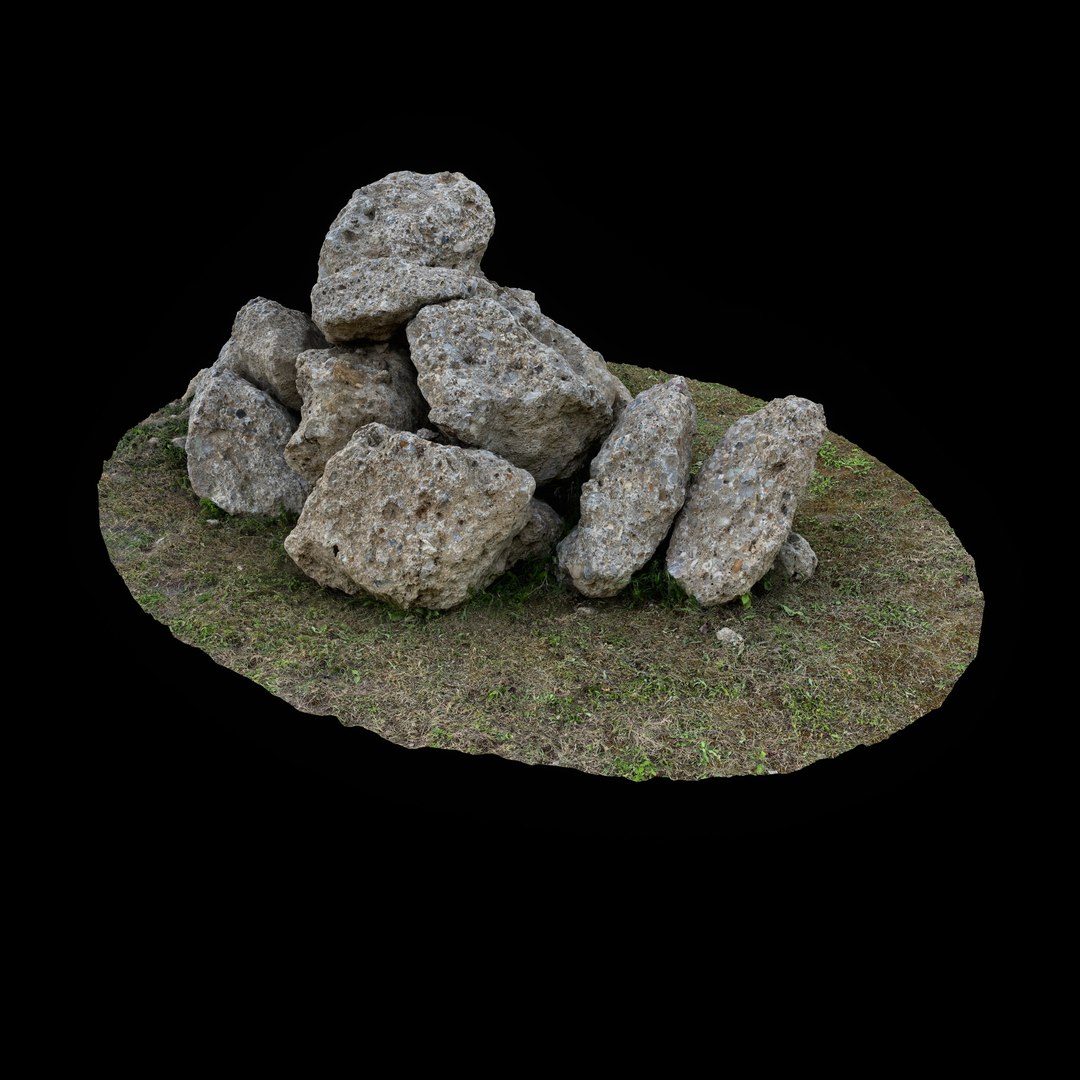 3D Model Gravel Rock Pile 01 - 3D Photogrammetry Model Scan Of Pile Of ...