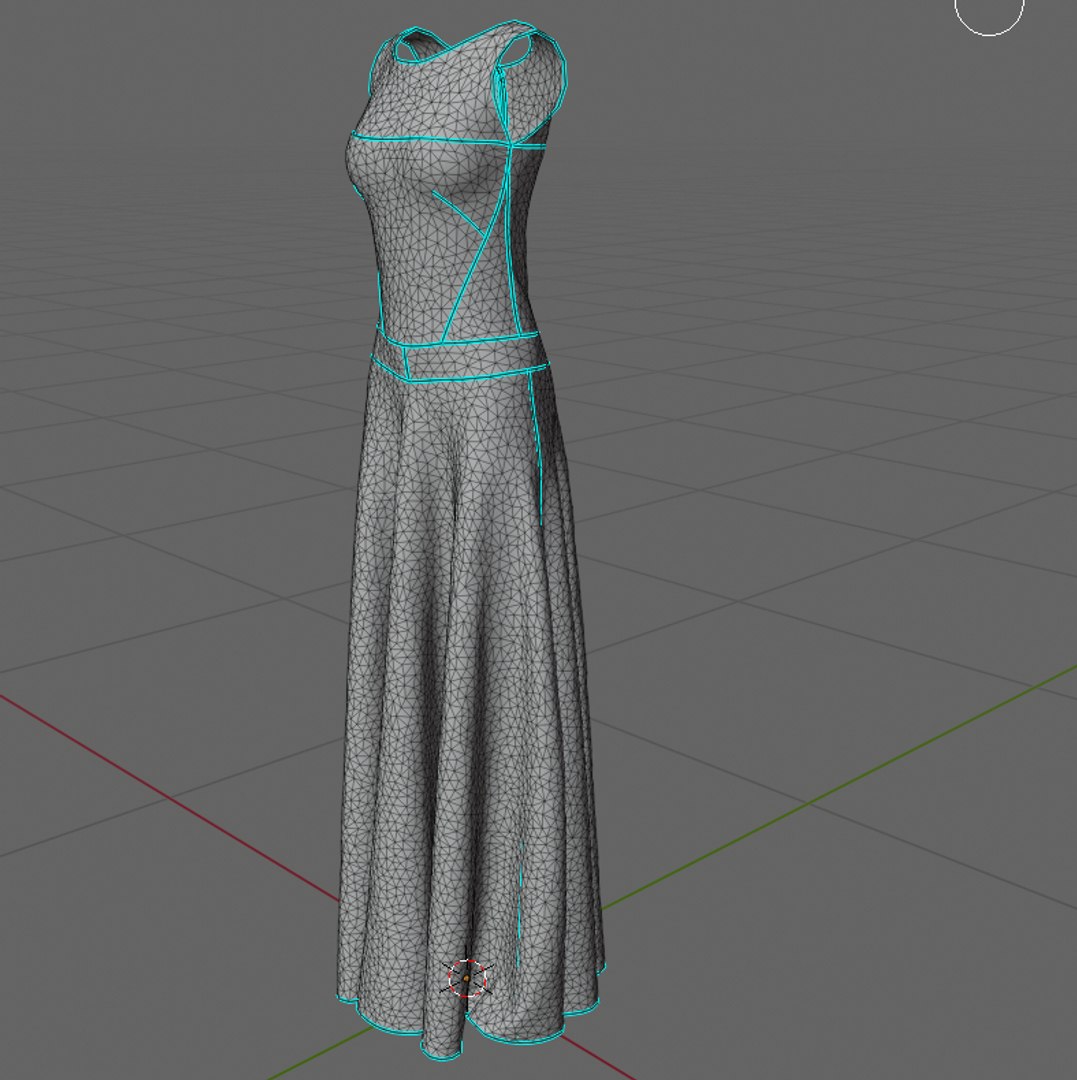 3D Model Dress Batik - TurboSquid 1438627