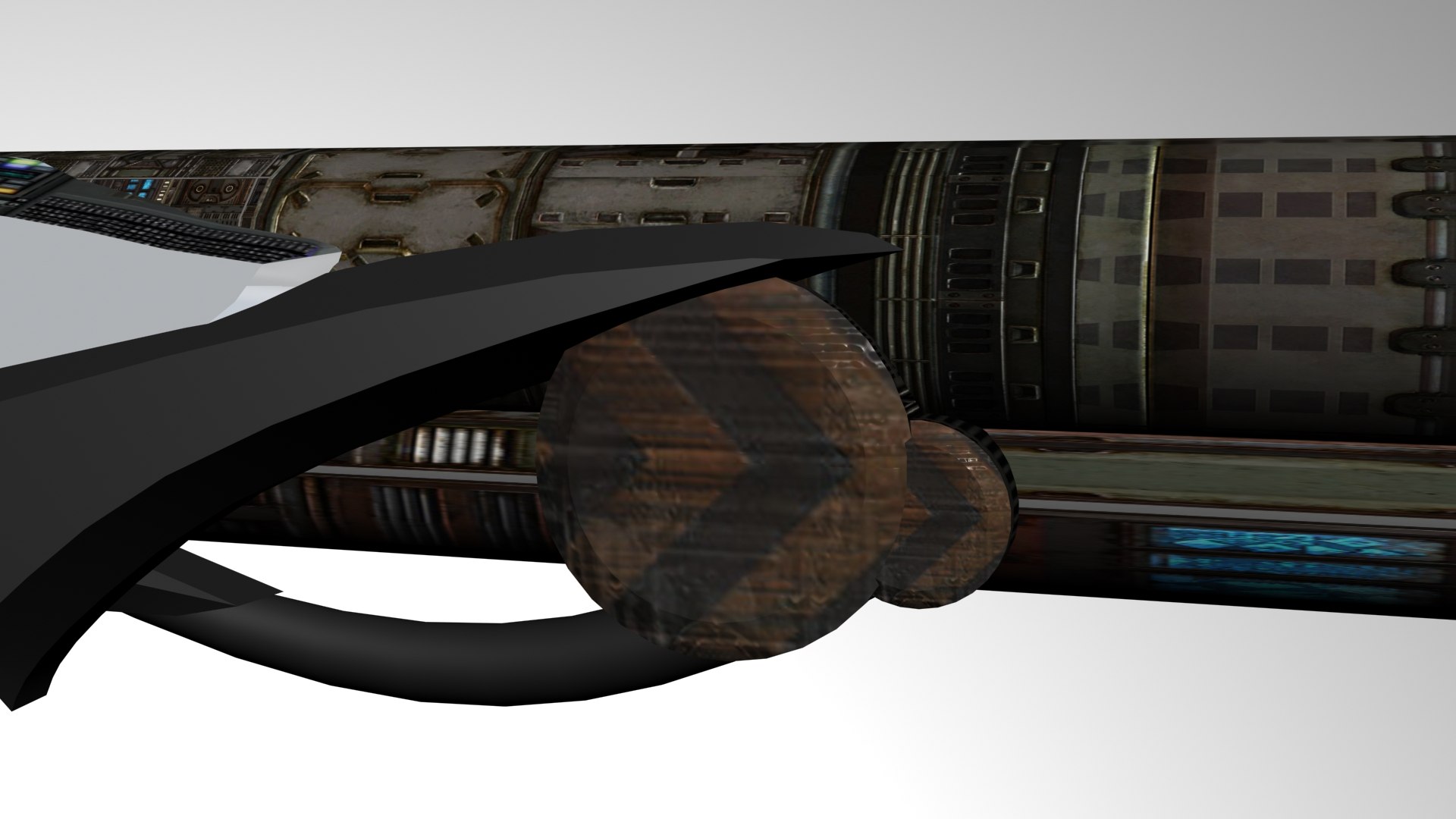 3ds Max Sci-fi Gun