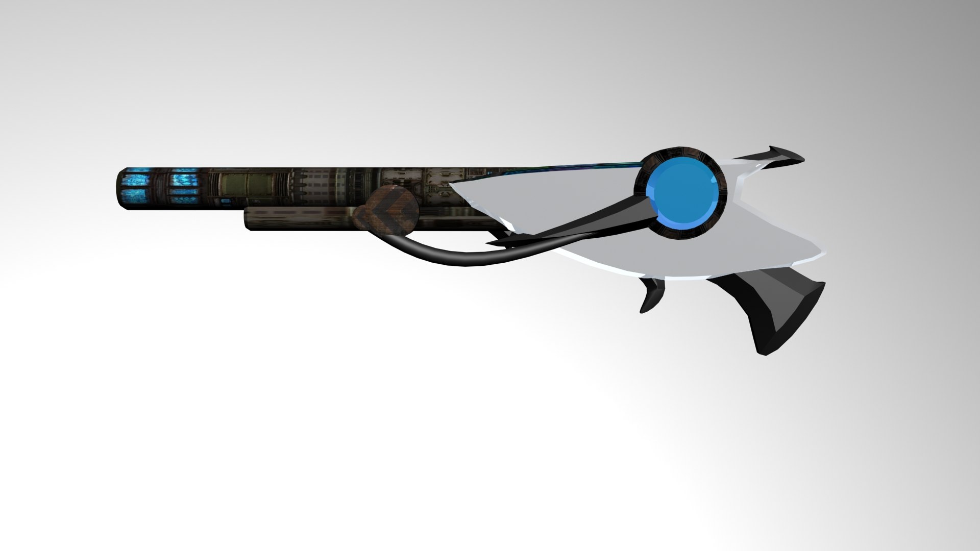 3ds Max Sci-fi Gun