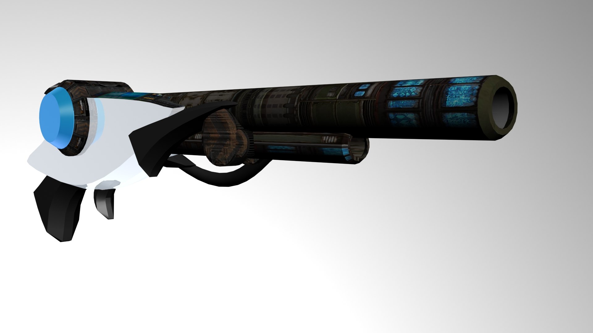 3ds Max Sci-fi Gun